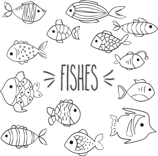 Fish Outline Vector Images (over 110,000)