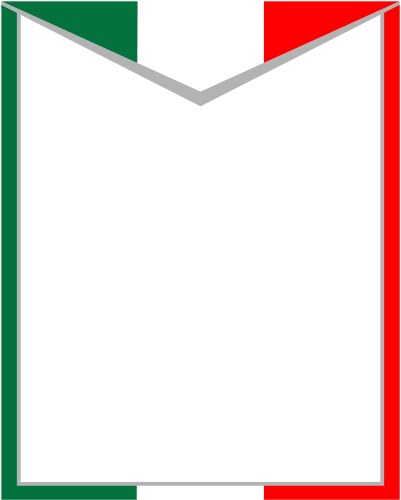 Italian flag ribbon frame Royalty Free Vector Image Italian flag ribbon frame Royalty Free Vector Image