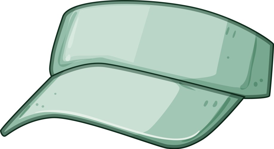 Fashion visor cap cartoon Royalty Free Vector Image