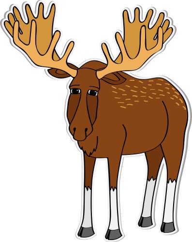 Moose Cartoon Vector Images (over 5,100)