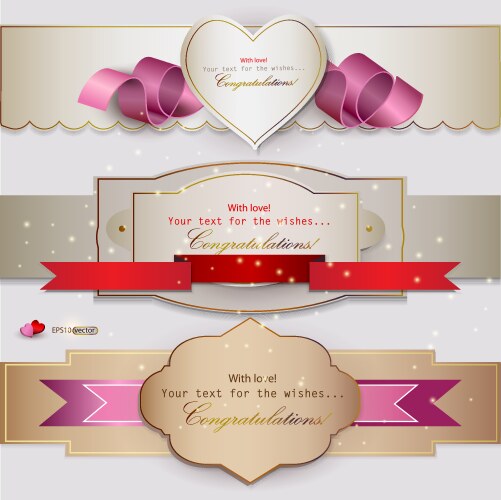 Happy birthday congratulations banner design Vector Image