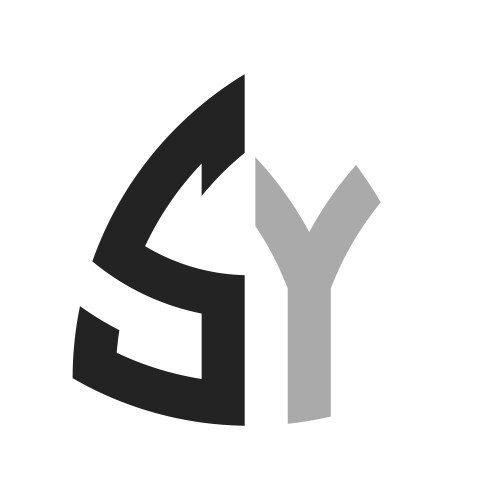 Modern letter sy logo for corporate business Vector Image