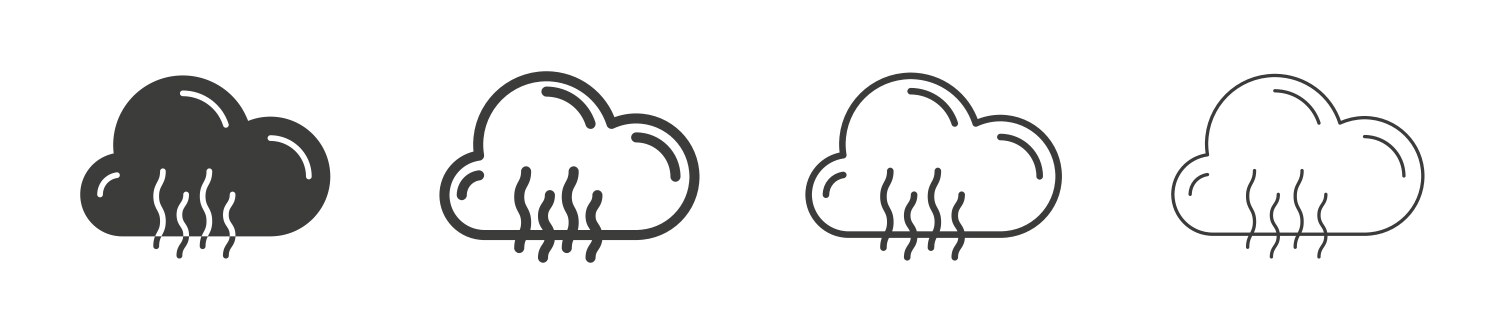 Steam icon set on white background Royalty Free Vector Image