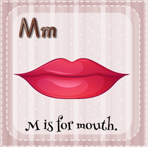Letter m Royalty Free Vector Image - VectorStock