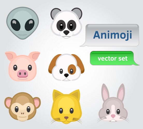 Cartoon pig collection set Royalty Free Vector Image