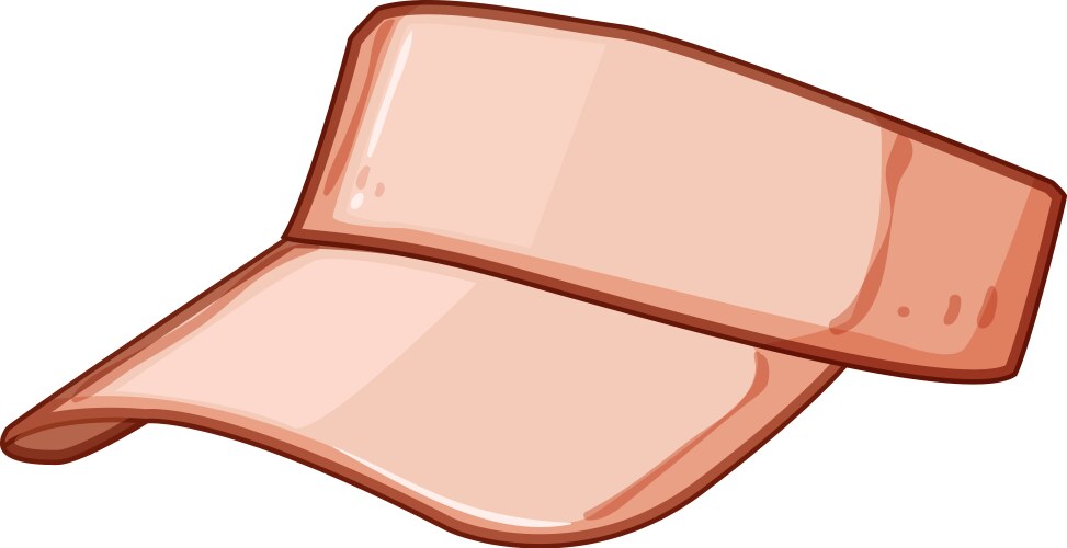 Golf visor cap cartoon Royalty Free Vector Image