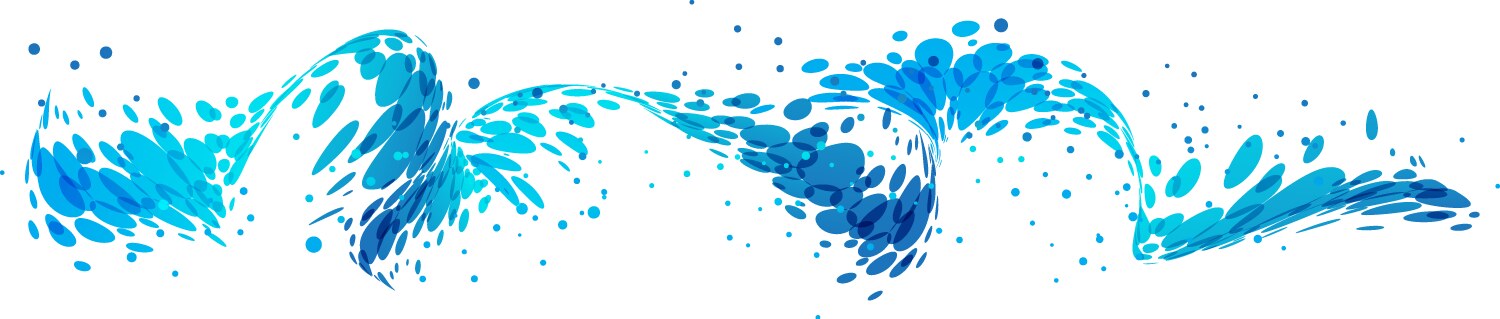 Water splash on white Royalty Free Vector Image