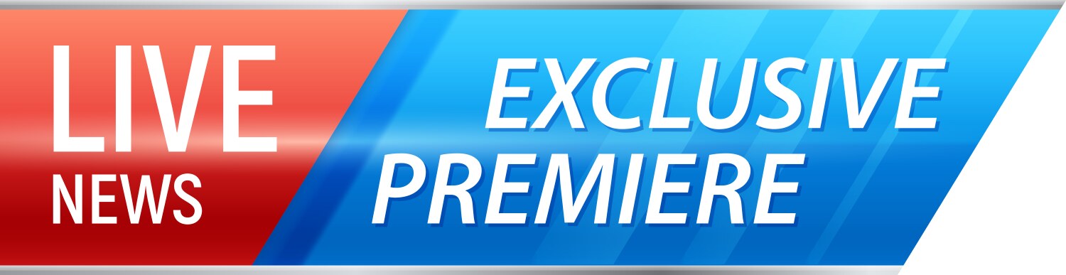 News alerts breaking logo tv design element Vector Image