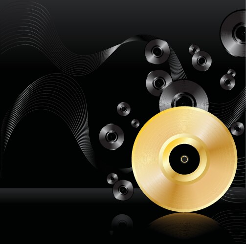 Platinum disc Royalty Free Vector Image - VectorStock