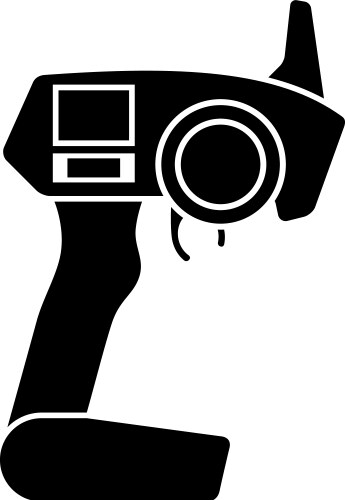 Modern tv remote control Royalty Free Vector Image