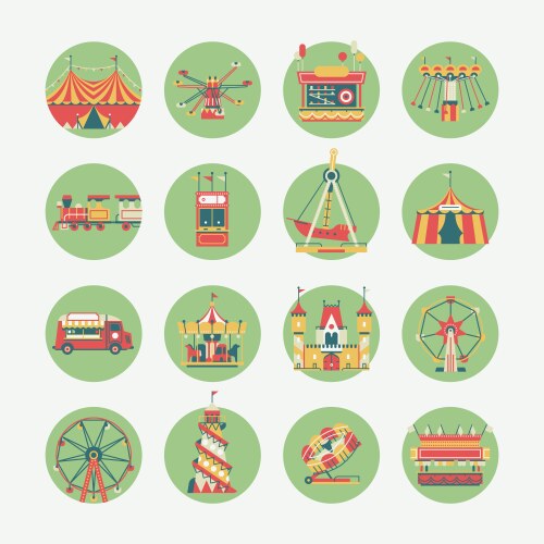 Amusement Park Icons Vector Images (over 37,000)