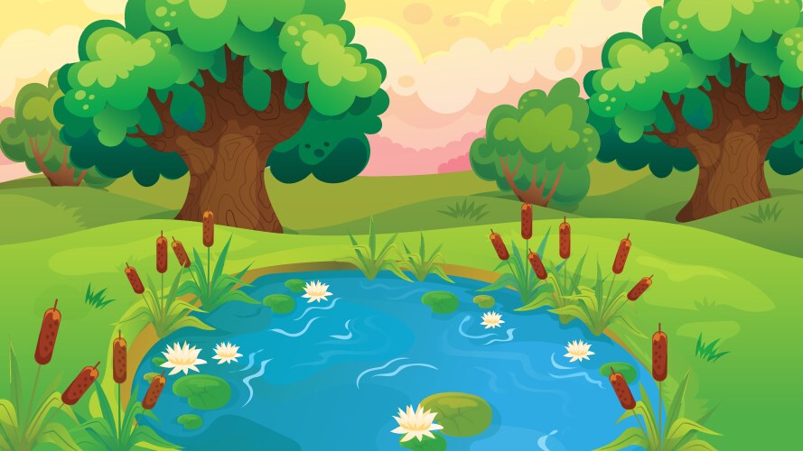 Pond Cartoon Vector Images (over 15,000)
