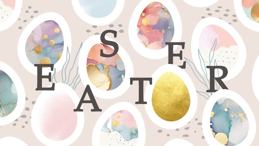 Happy easter banners trendy design Royalty Free Vector Image