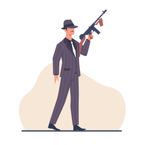 Gangster Drawings Vector Images (over 2,300)