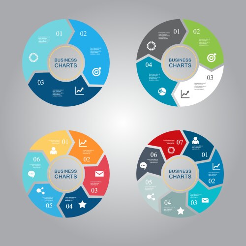 Business diagram circle Royalty Free Vector Image
