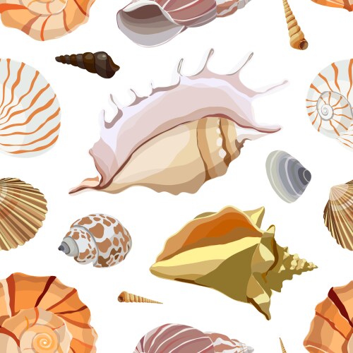 Sea coast pattern background Royalty Free Vector Image