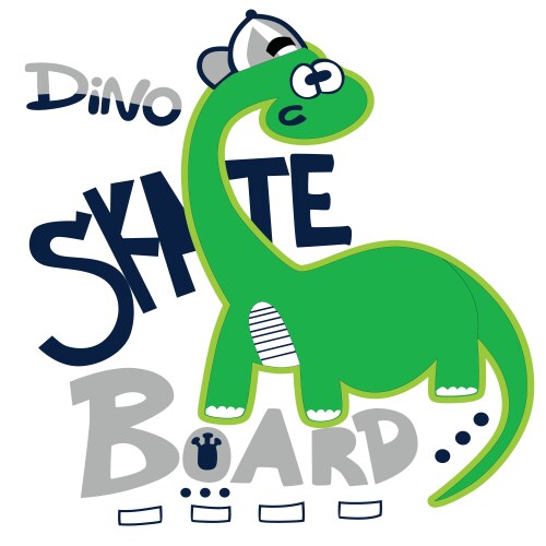 Kids dino print art Royalty Free Vector Image - VectorStock