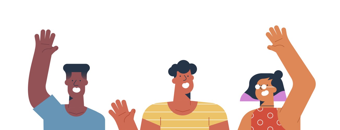 Friend Waving Vector Images (over 11,000)