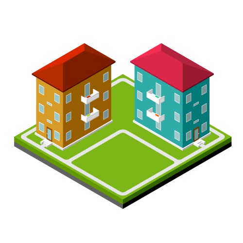 Two Buildings Vector Images (over 11,000)