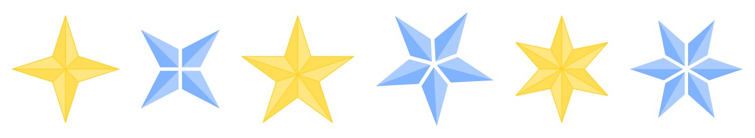 5 Angle Star Vector Images (over 260)