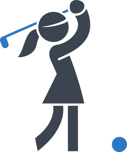 Female Golfer Vector Images (over 1,300)