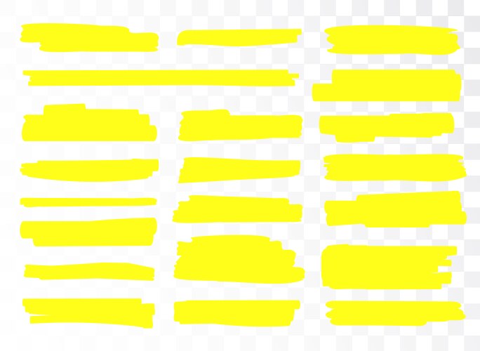 Marker highlight stripes Royalty Free Vector Image