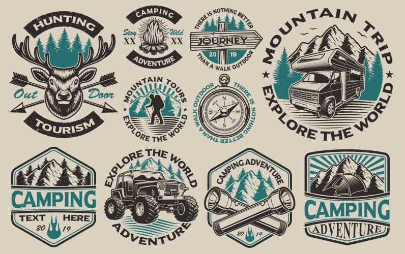 Camping Patch Vector Images (over 6,100)