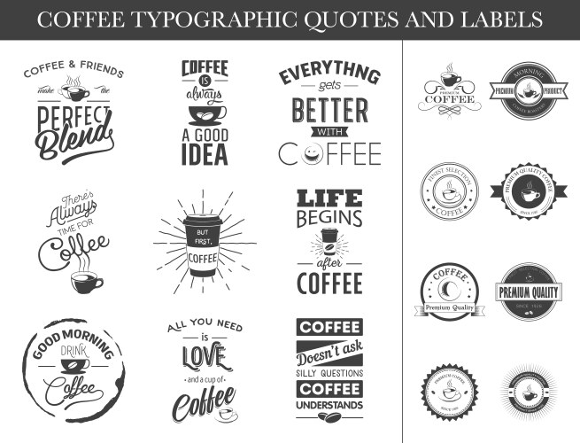 Coffee Quotes Vector Images (over 11,000)