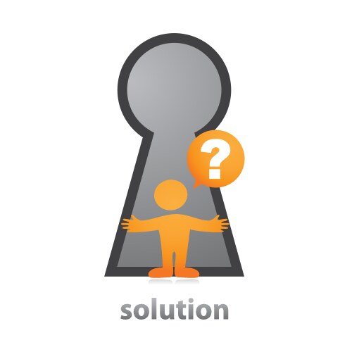 Keyhole Royalty Free Vector Image - VectorStock