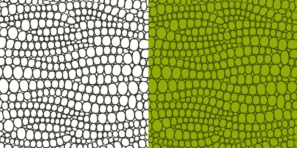 Crocodile skin black and white seamless pattern Vector Image