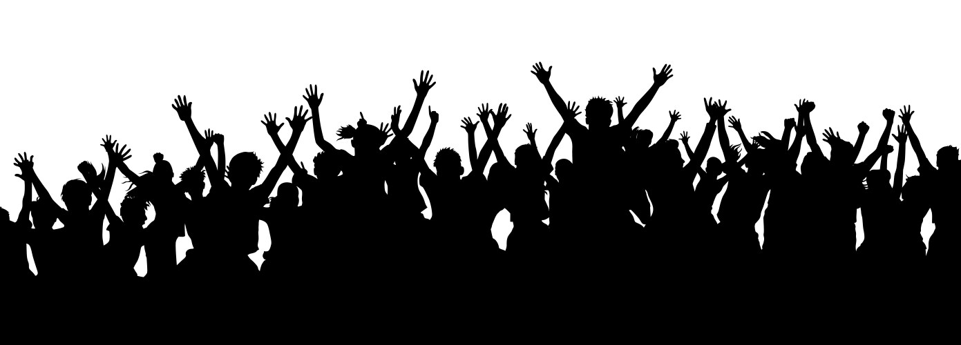 Crowd Silhouette Vector Images (over 19,000)