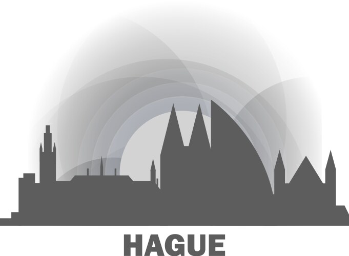 Netherlands the hague Royalty Free Vector Image