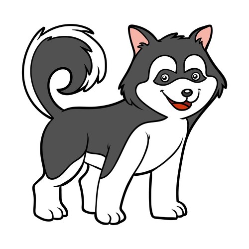 Husky Cartoon Vector Images (over 5,700)
