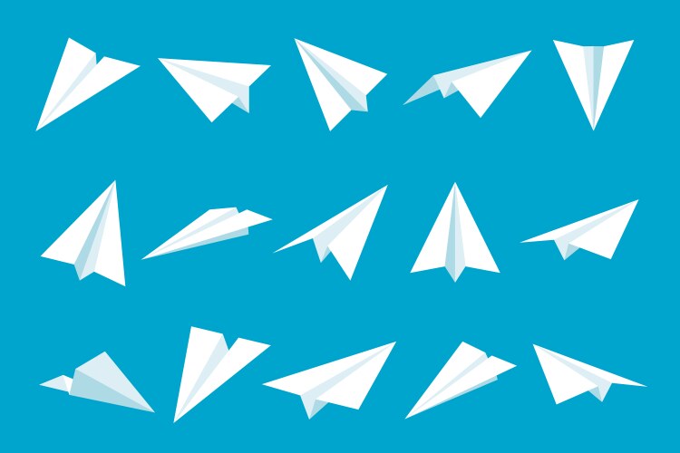 Paper plane conceptual Royalty Free Vector Image