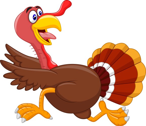 Cute turkey Royalty Free Vector Image - VectorStock