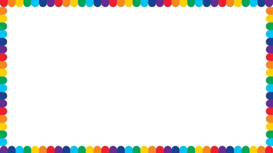 Blue watercolor frame border rectangular isolated Vector Image