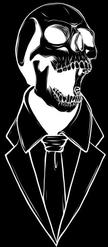 Frozen skull Royalty Free Vector Image - VectorStock