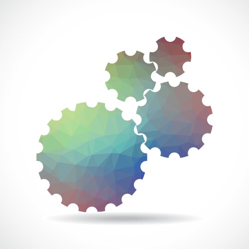 Cogs gears background Royalty Free Vector Image