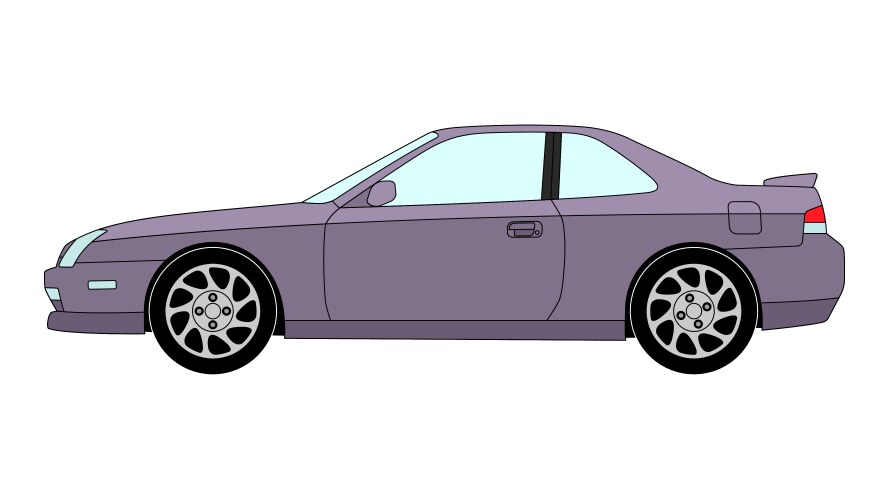Honda prelude 1978 Royalty Free Vector Image - VectorStock