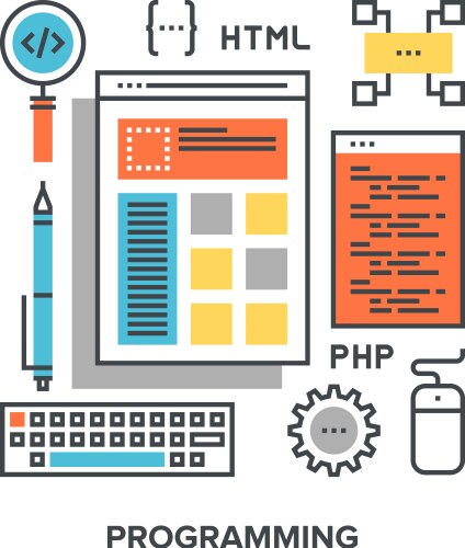 3d printing programming Royalty Free Vector Image