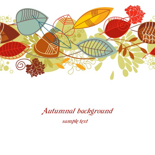 Autumn background Royalty Free Vector Image - VectorStock