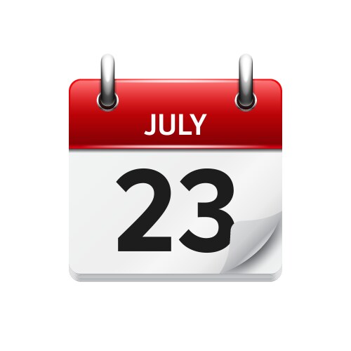 July 23 Calendar Vector Images (over 130)