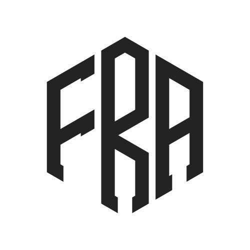 Fra logo letter design – Royalty-Free Vector | VectorStock