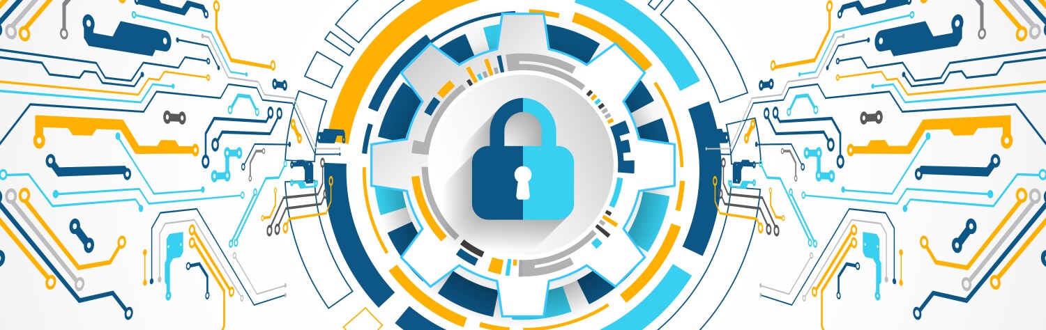 Protection background technology security encode Vector Image