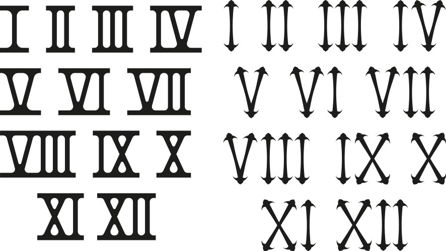 Roman Vector Page 9 | Modern Roman Numeral Vectors Download Free