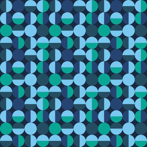 Colored circle seamless pattern Royalty Free Vector Image