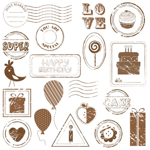 Birthday party invitation card Royalty Free Vector Image