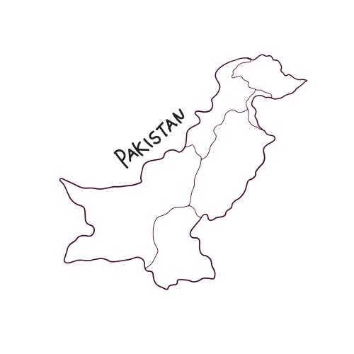 Drawing Map of Pakistan Vector Images (over 210)