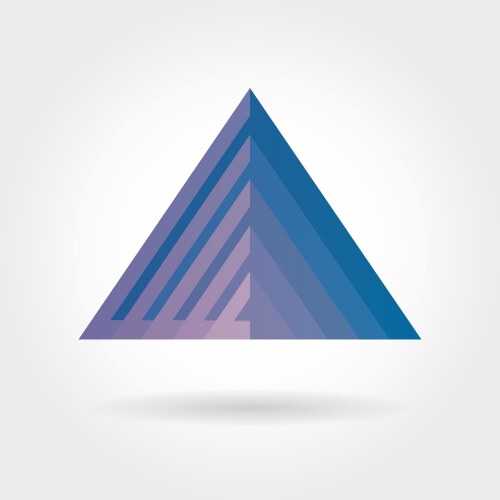 Gradient triangle geometric minimal wallpaper Vector Image