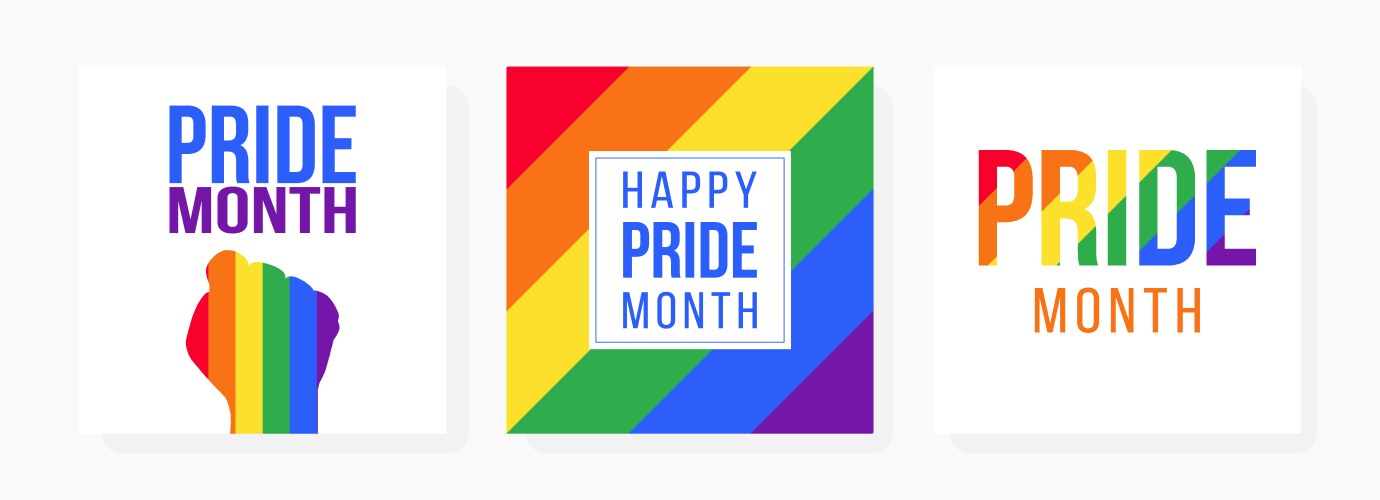 Lgbt fist rainbow pride month flag Royalty Free Vector Image